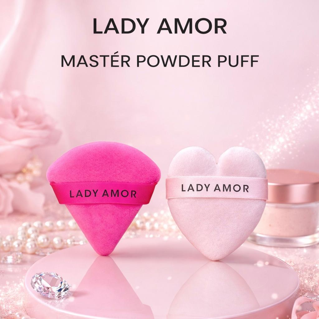Lady Amor Powder Puff – Classic Combo | Pizza Shape & Heart Puff with