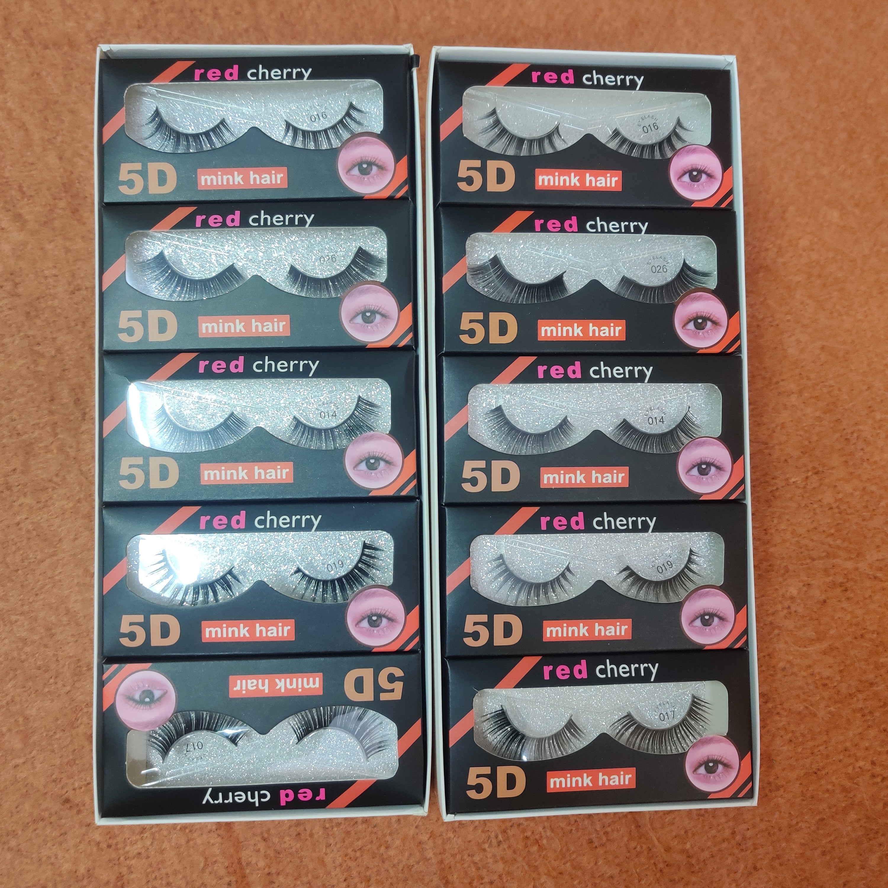 Red Cherry 5D Eyelashes (Pack of 10)